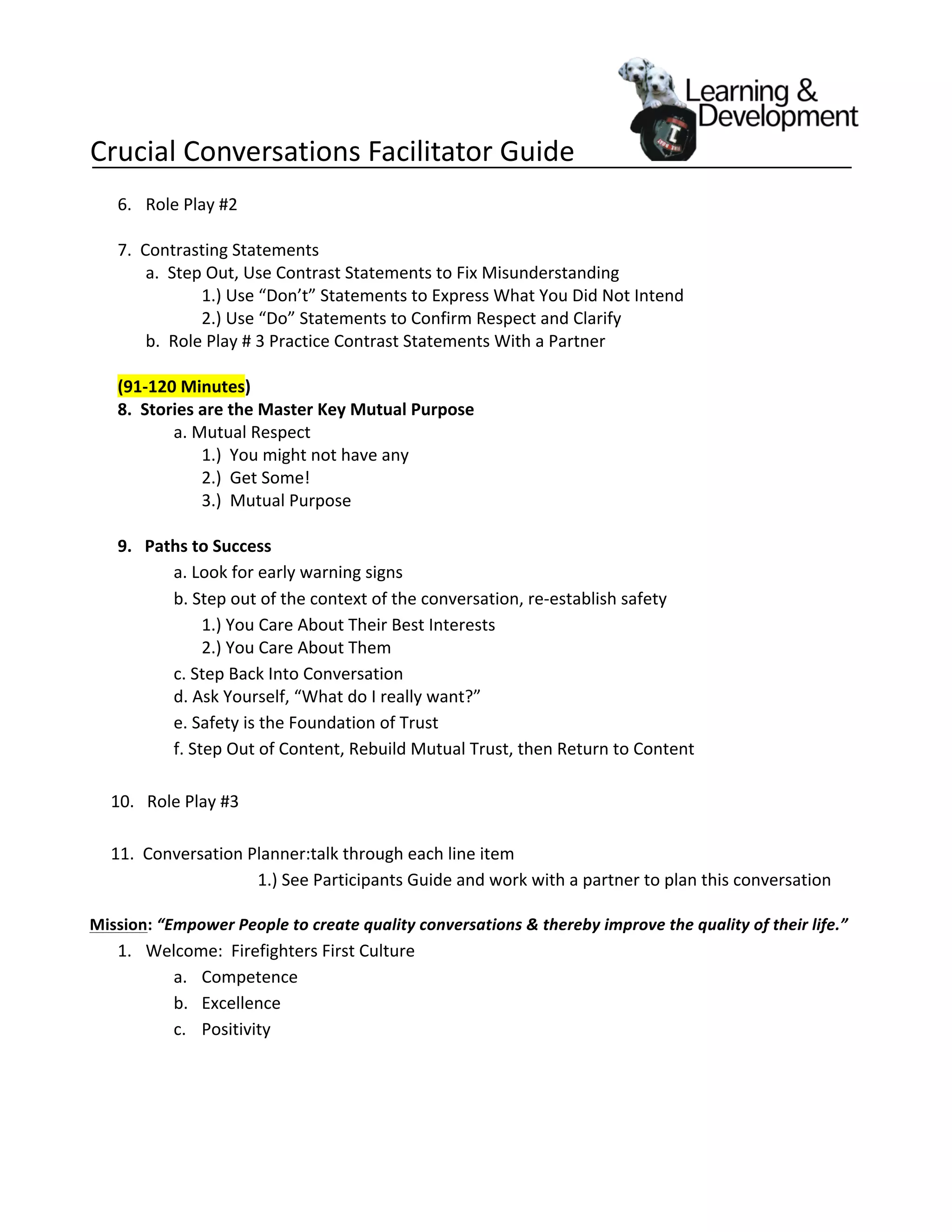 Crucial Conversations Facil Guide | PDF