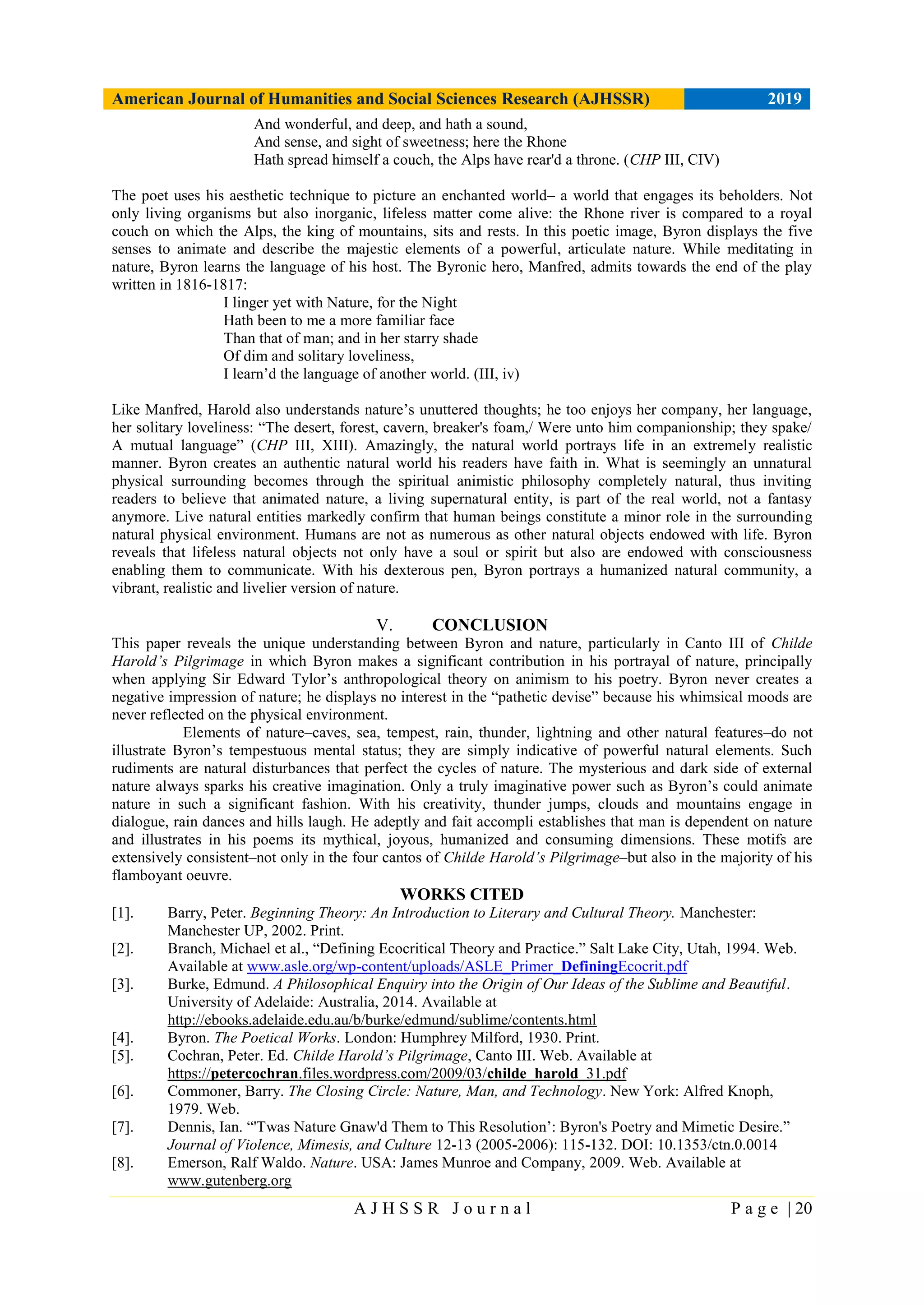 As Nature Intended–Byron’s Vital Spirit | PDF