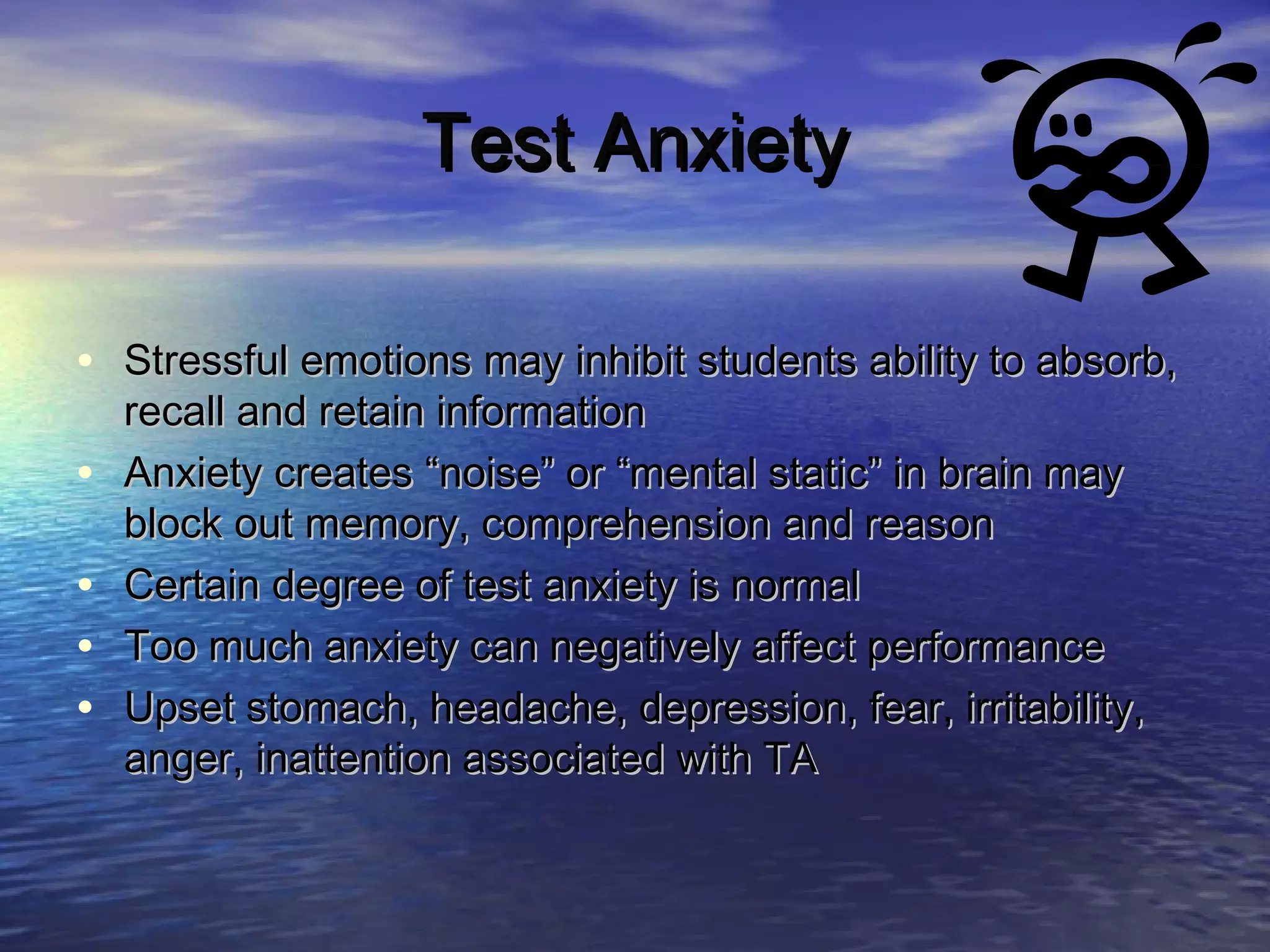 Presentation1 Test Anxiety. and test Prep ppt | PPT