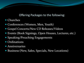 BLACK DIAMOND ENTERPRISES NETWORK PROMOTIONAL PACKAGES | PPTX ...