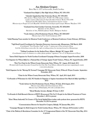 Asa Abraham Gregory Life Accomplishments | PDF