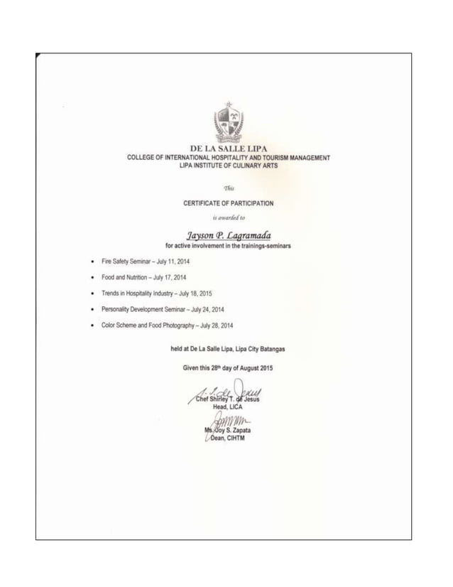 JAYSON P. LAGRAMADA- RESUME | PDF