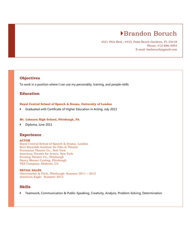 Boruch_Brandon_Resume 2015 | PDF
