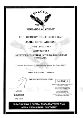 Firearm Certificates | PDF