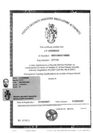 Firearm Certificates | PDF