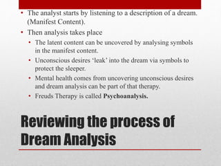B1a3 analysing dreams | PPT