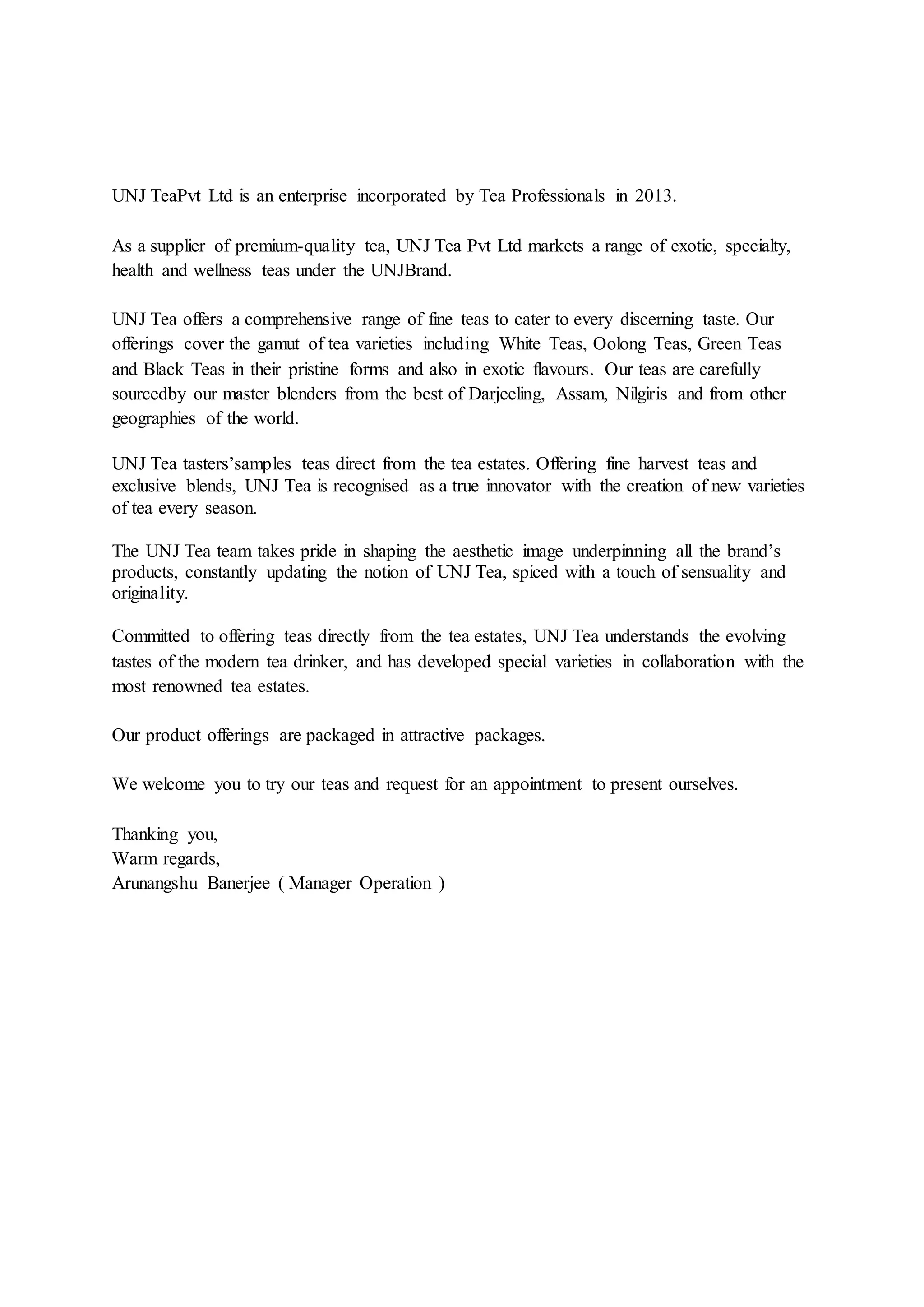 Introduction Letter | DOCX