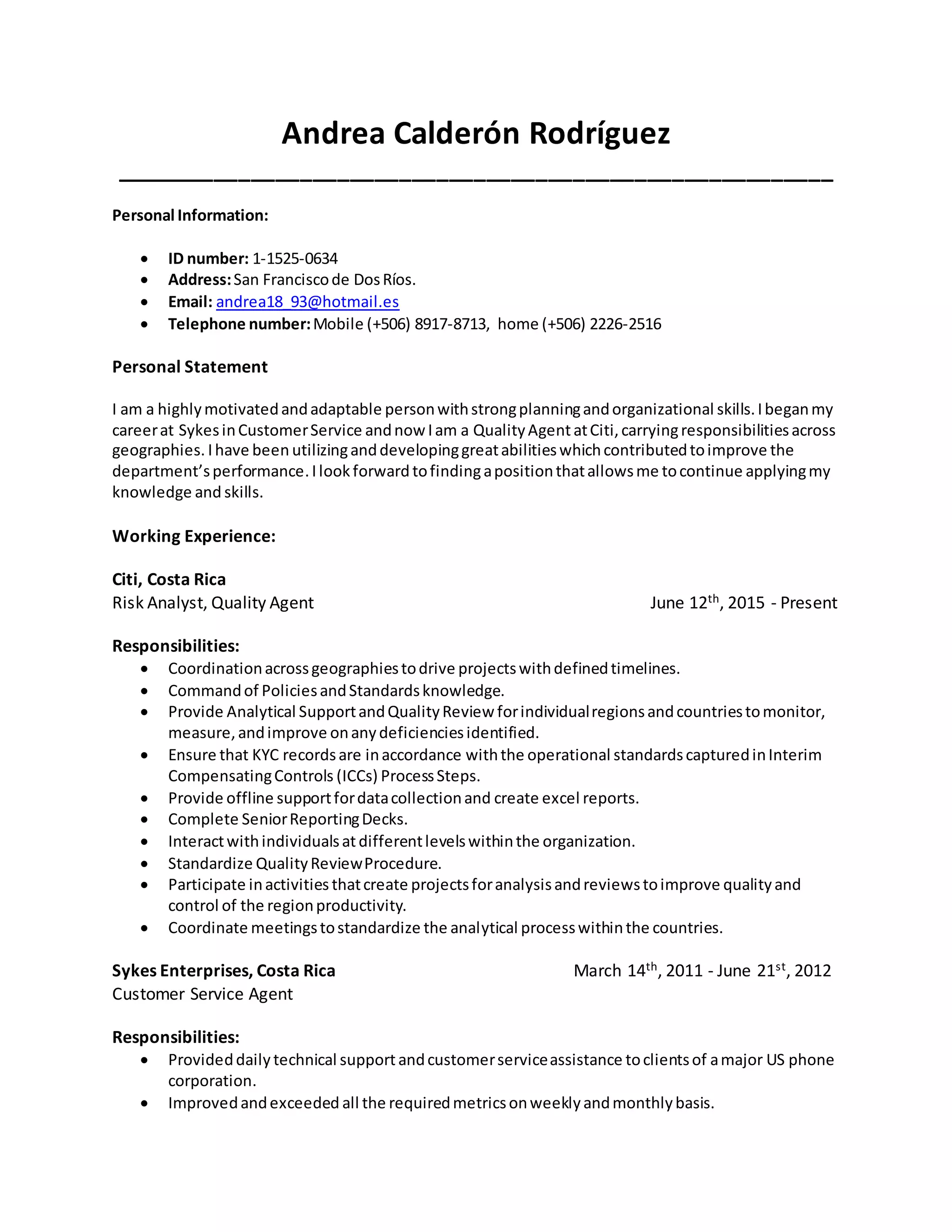 Andrea Calderon - CV | DOCX