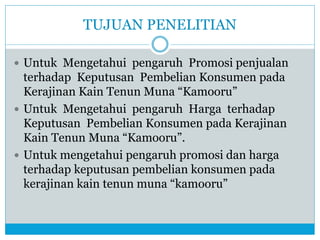 Promosi dan Harga terhadap Keputusan Pembelian | PPTX