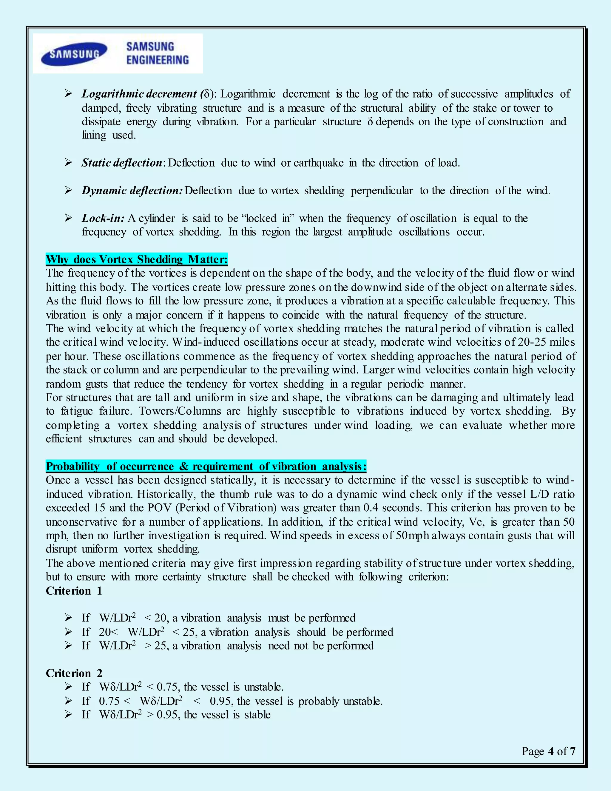 Study Report - Column Vibration | DOCX