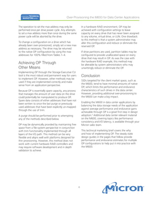 over_provisioning_m600_for_data_center_apps_tech_brief | PDF | Operating Systems | Computer ...
