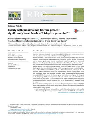 Revista Brasileira de Ortopedia 2016 Guerra | PDF