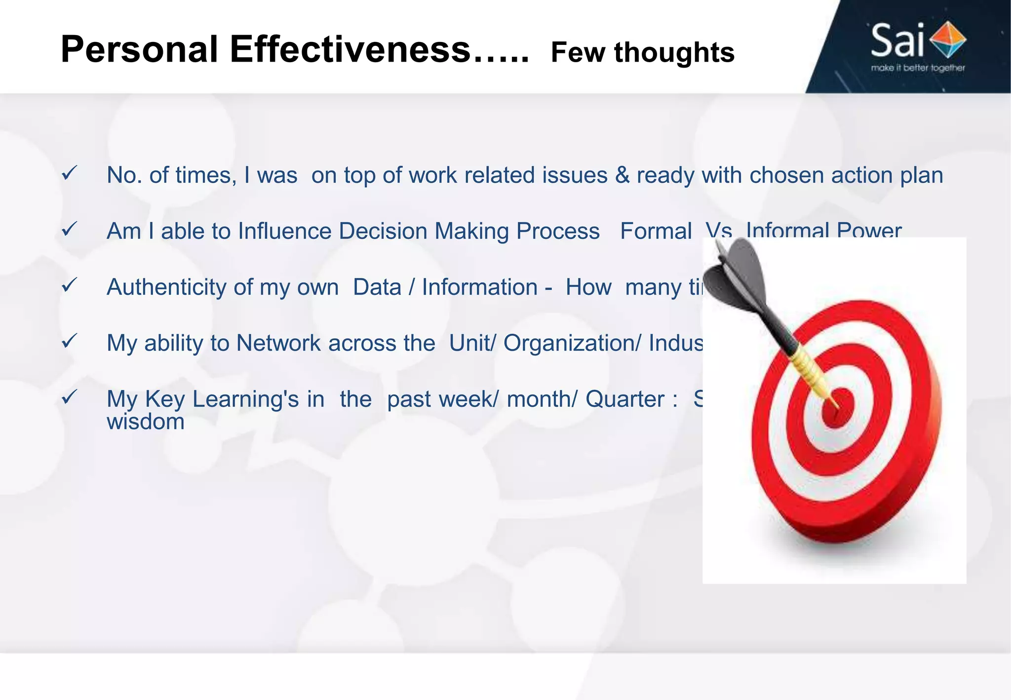 Personal Effectiveness | PPTX