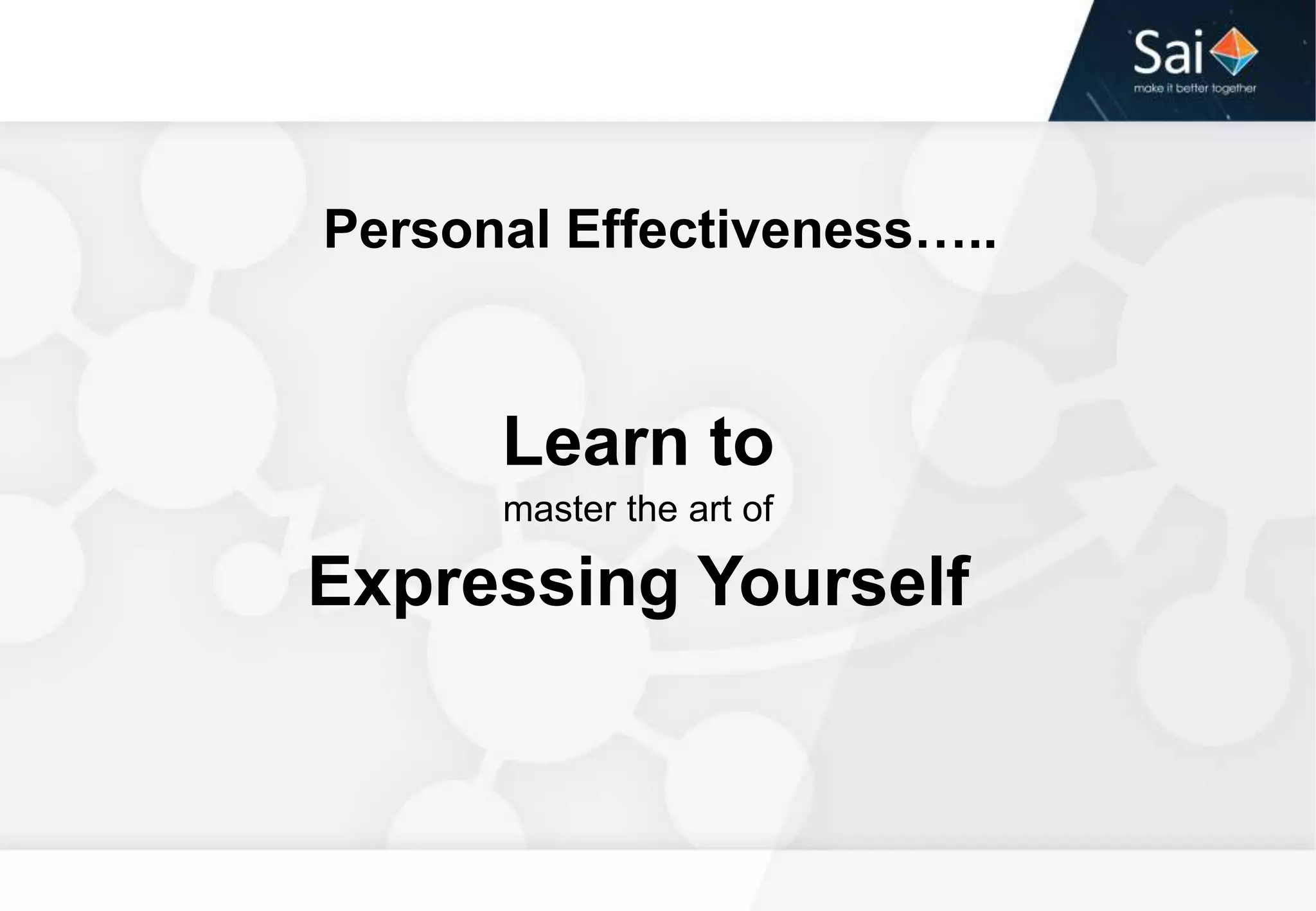 Personal Effectiveness | PPTX