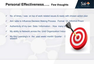 Personal Effectiveness | PPTX