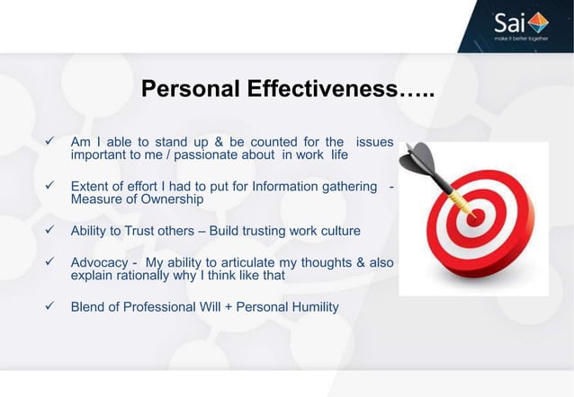 Personal Effectiveness | PPT