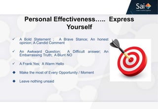 Personal Effectiveness | PPTX