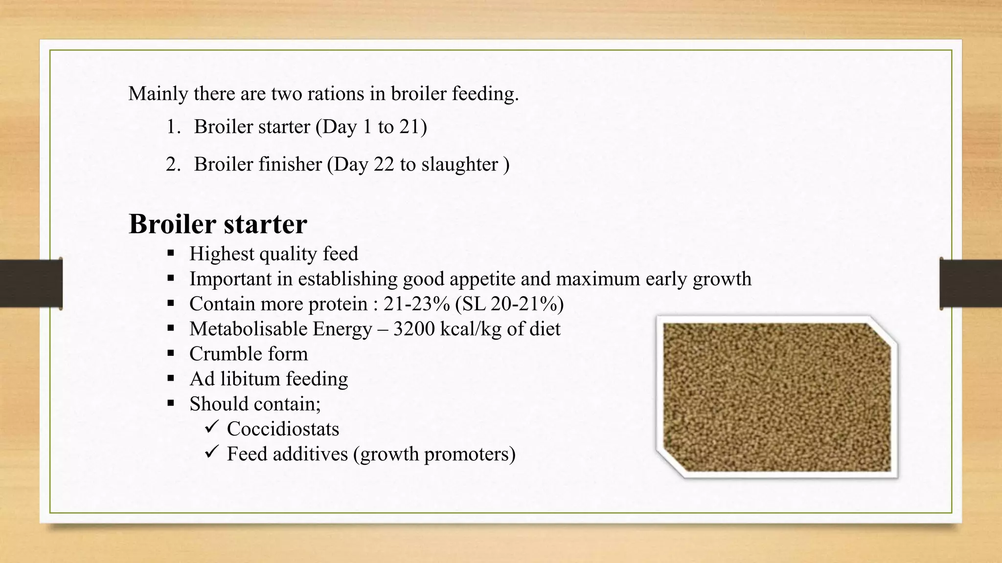 Broiler feeding | PPTX