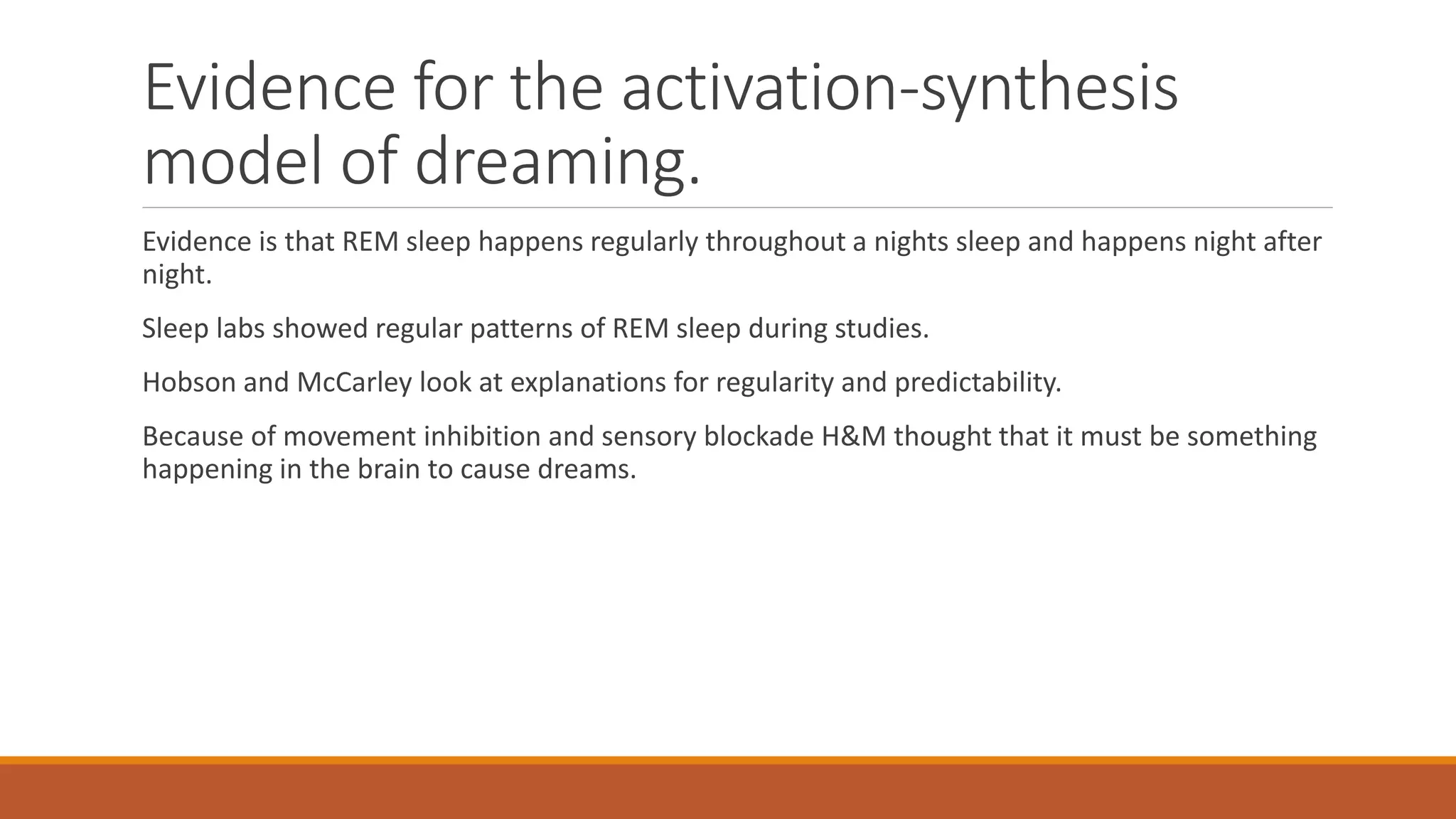 B1c2 evaluating activation synthesis theory | PPT