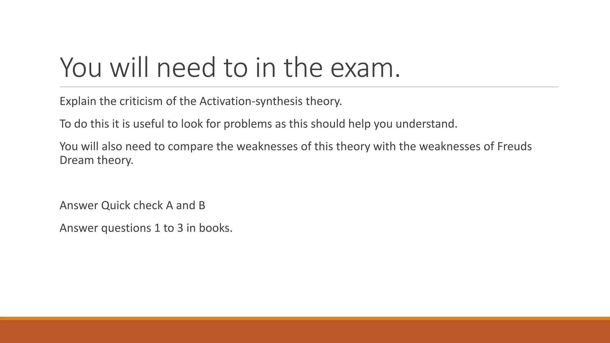B1c2 evaluating activation synthesis theory | PPT