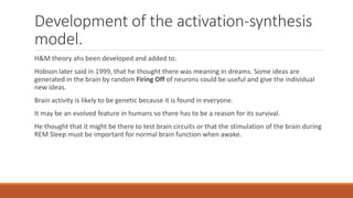 B1c2 evaluating activation synthesis theory | PPT