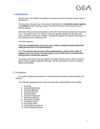Autodesk Updates and Hotfixes | PDF