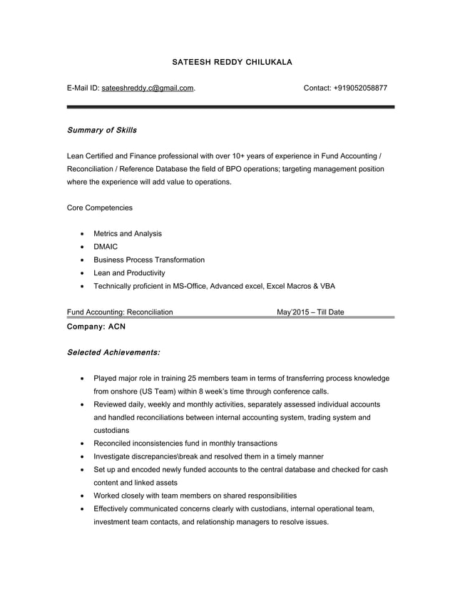 Resume-Manager | DOC | Hedge Funds | Personal Investing