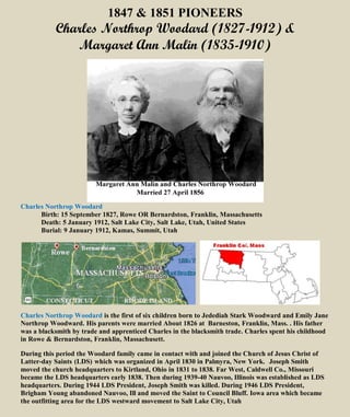 Charles Northrup Woodard and Margaret Ann Makin | PDF