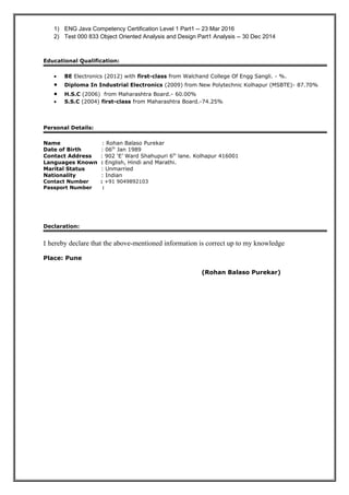 Rohan_Purekar | DOC | Web Development | Internet