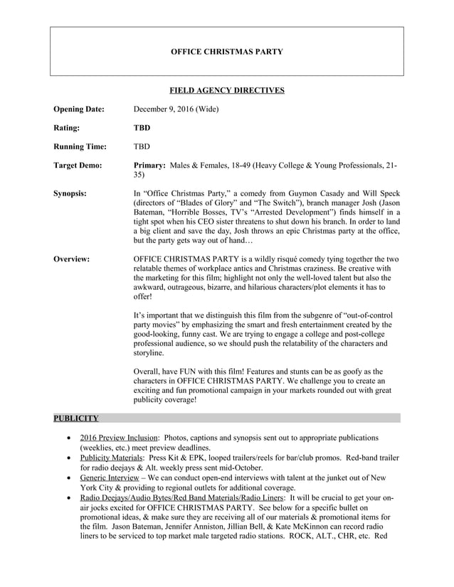 OCP Field Directives | DOC