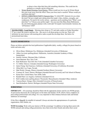 OCP Field Directives | DOC