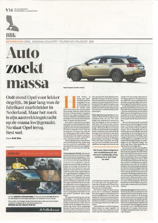 Auto zoekt massa (Opel) | PDF