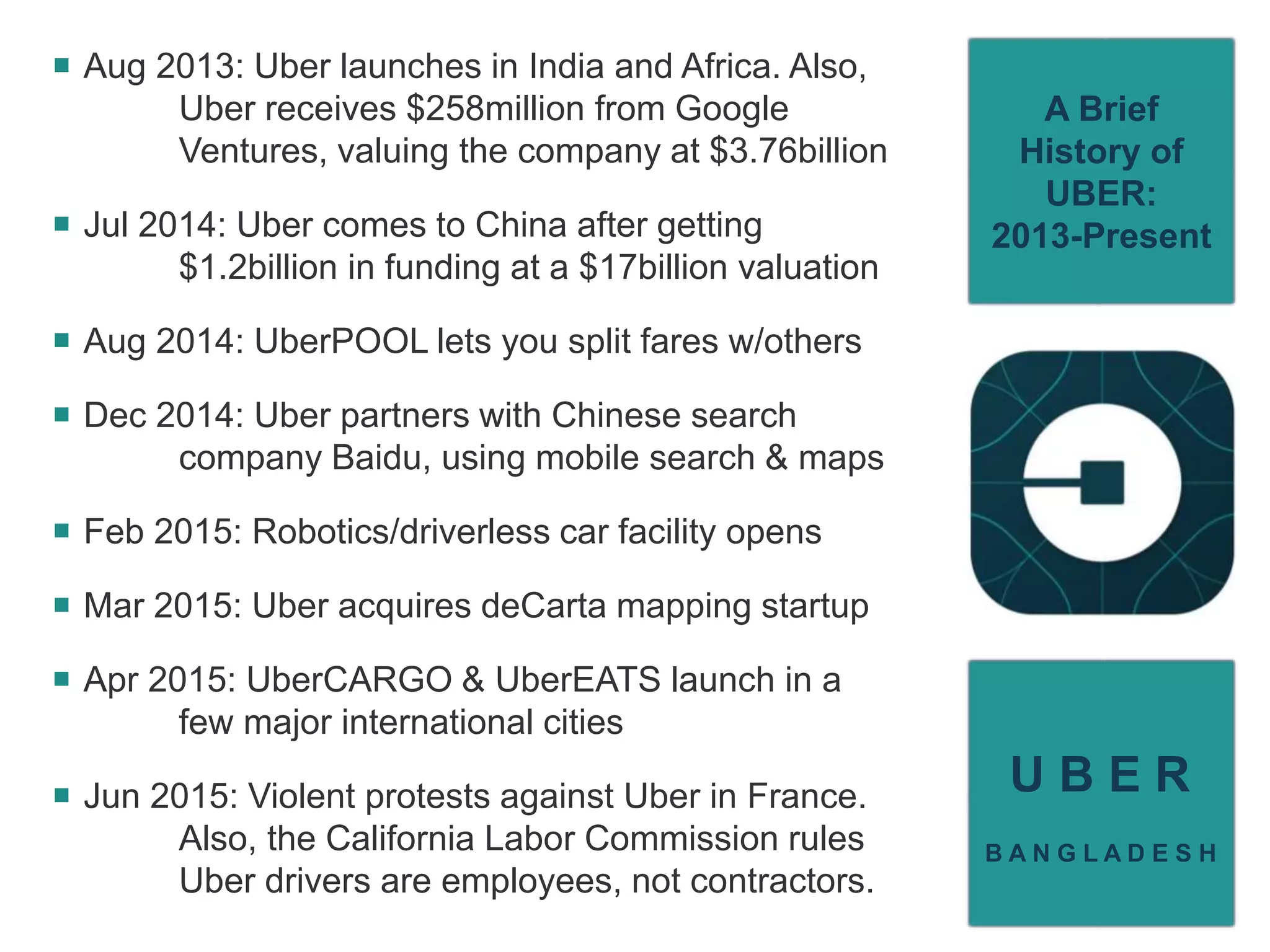 Uber in Bangladesh Business Proposal | PPTX | Automotive Industry ...