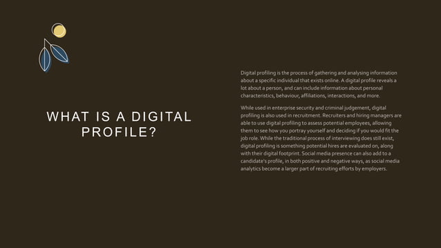 Digital Profiling | PPTX