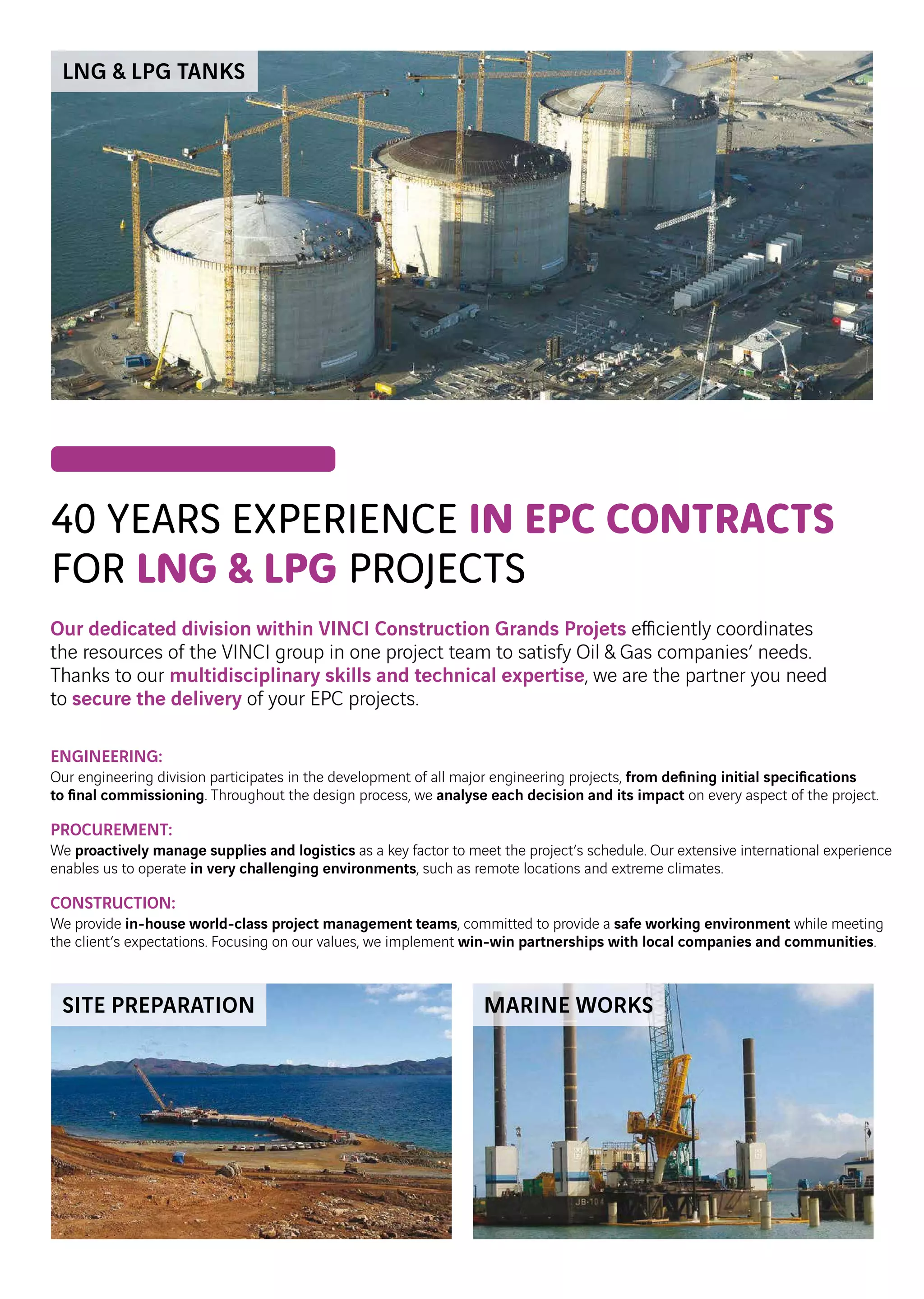 3 LNG & LPG terminals_VINCI Construction Grands Projets_2015 | PDF ...