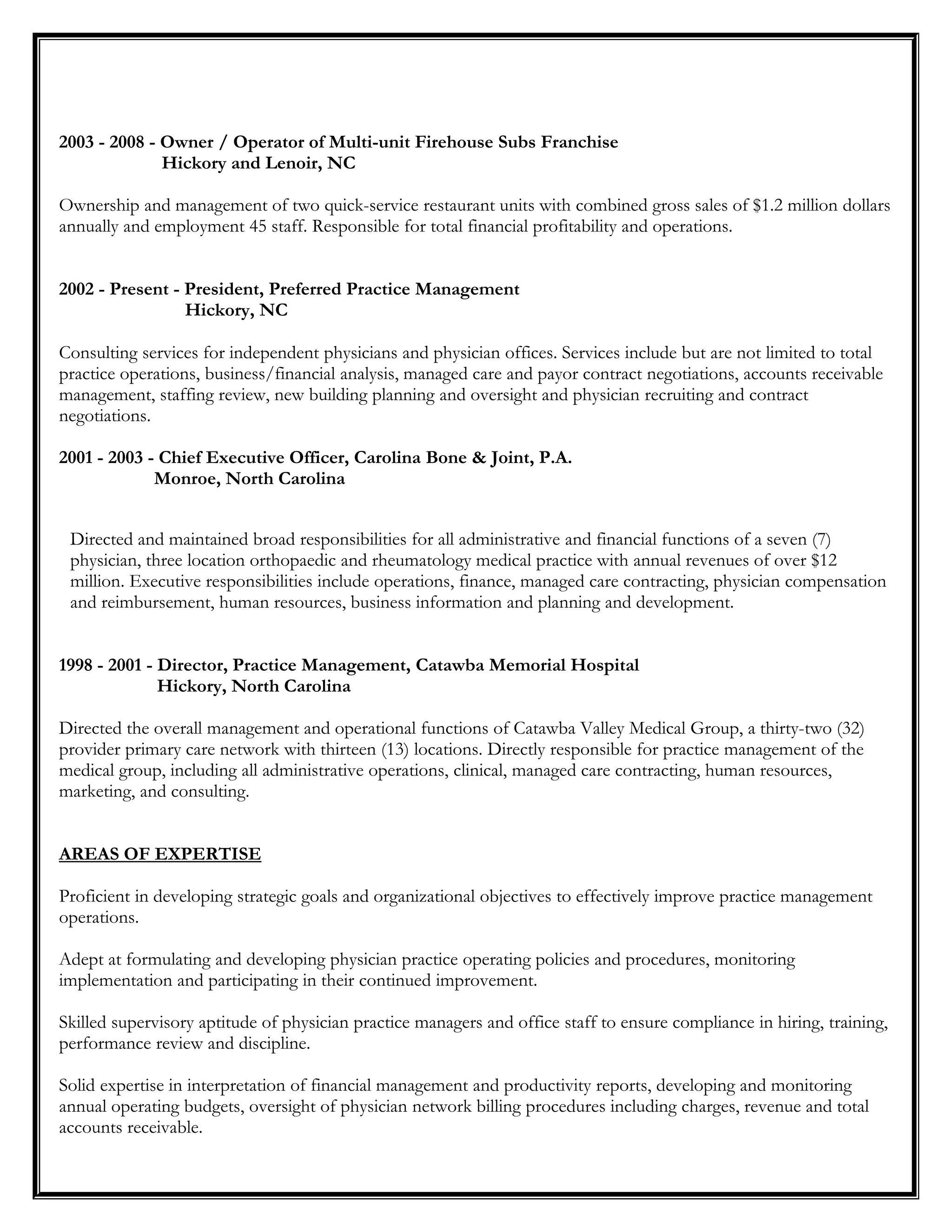 David P. Skaff CV | DOC