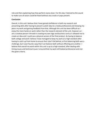 B1 Evaluation.docx | Resume Writing and Advice | Job Search