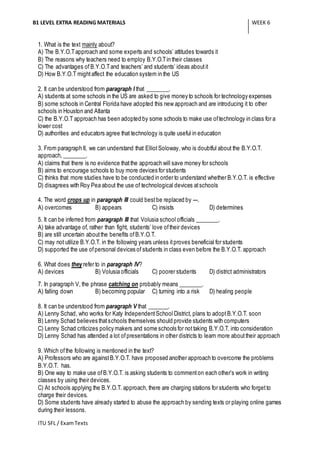B1 Extra Reading Week 06 Docx