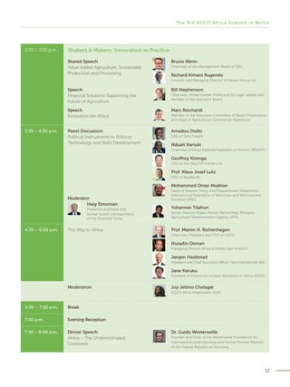 2014 3rd_AGCO Africa Summit-brochure | PDF