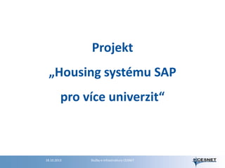 Komunikační infrastruktura - síť CESNET2 | PDF