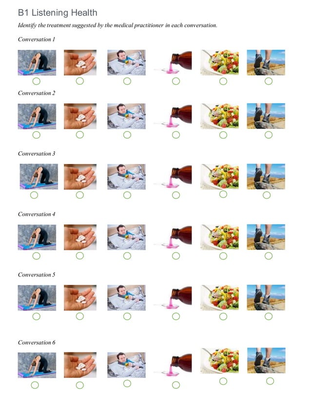 B1 listening health | DOCX