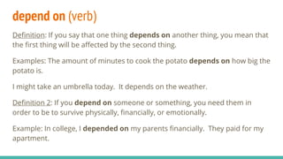 B1 online course vocabulary explanations - module 2 | PPT