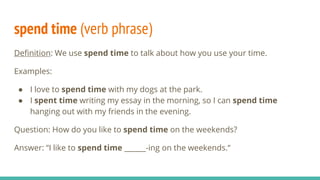 B1 online course vocabulary explanations - module 2 | PPT