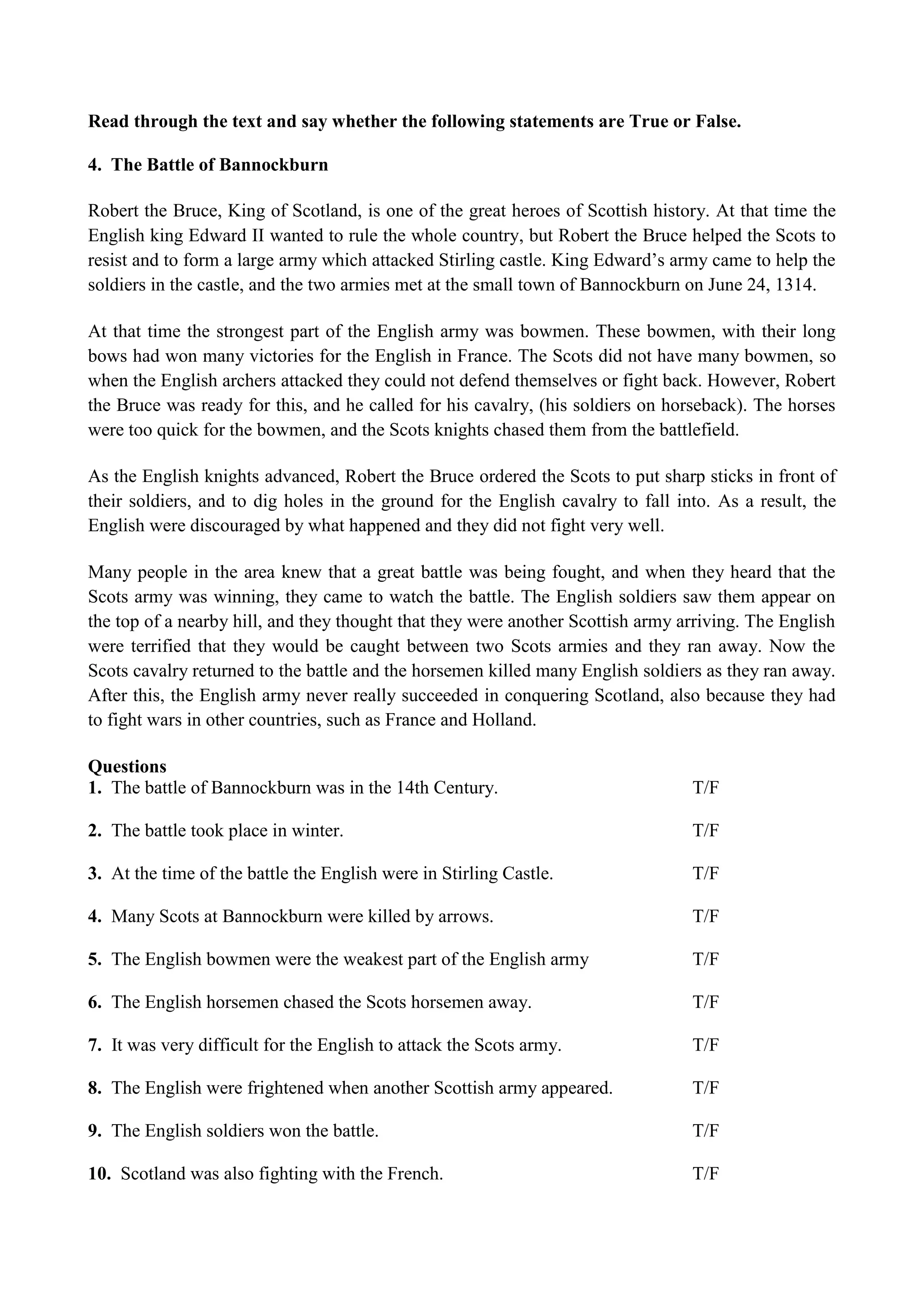B1 reading comprehension | PDF