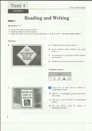 B1 reading test practice | PDF