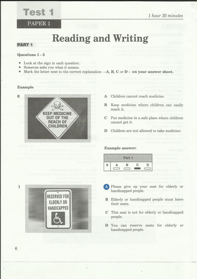 B1 reading test practice | PDF