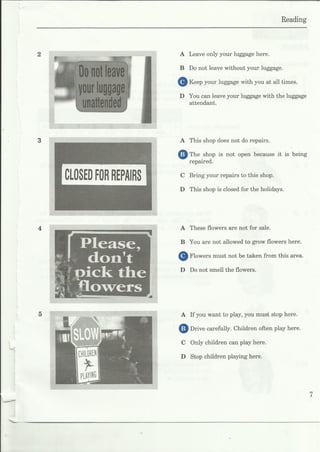 B1 reading test practice | PDF