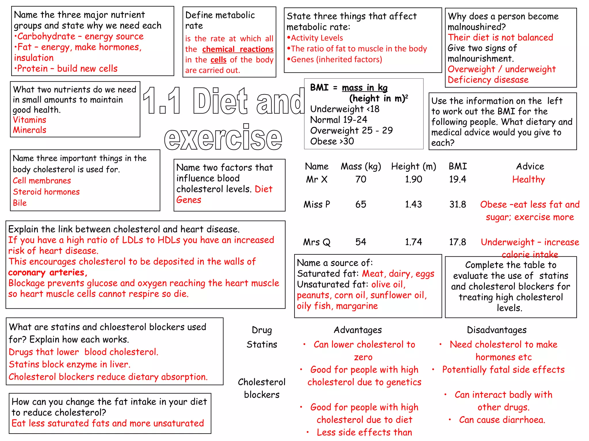 Biology: B1 Revision (AQA) | PPT