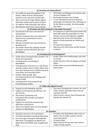 B1 Themen B1 Schreiben und Sprechen Themen | PDF