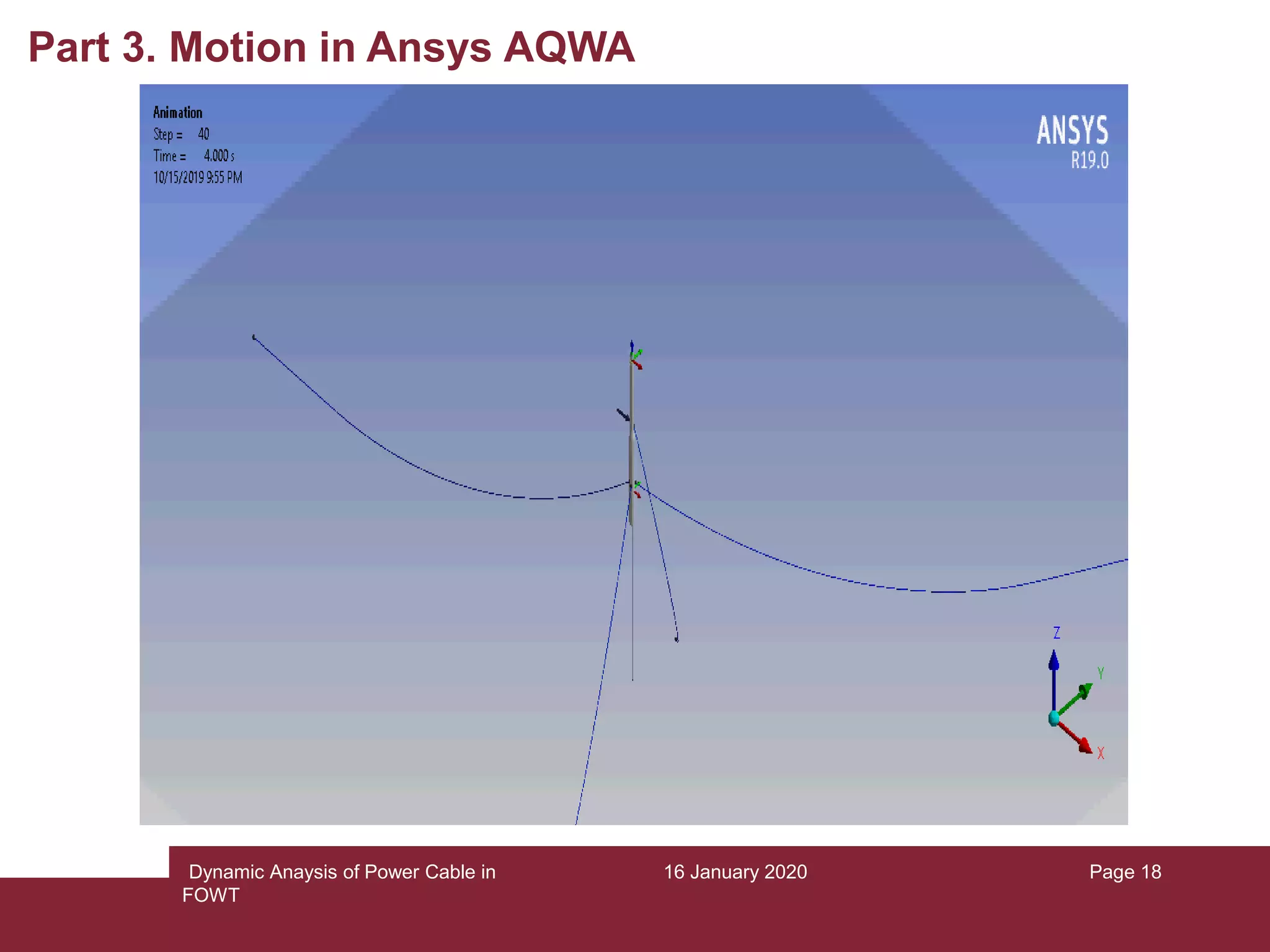 Dynamic Analysis of Power Cable in Floating Offshore Wind Turbine | PDF